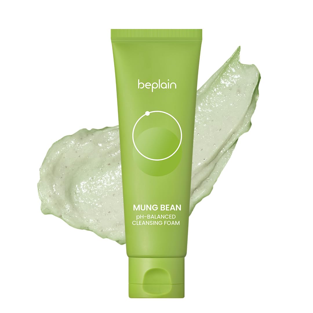Beplain Mung Bean pH-Balanced Cleansing Foam | Fragrance-Free & Non-Co ...