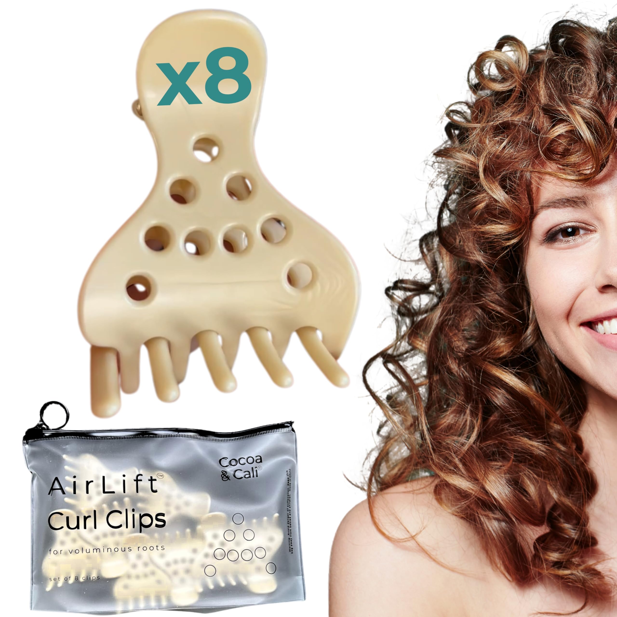 Cocoa & Cali AirLift: 8-Clip Root Lift for Voluminous Curls – Belvera ...